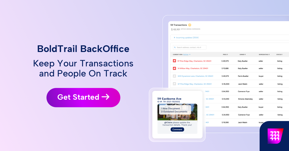 BackOffice - Transaction Management - BoldTrail